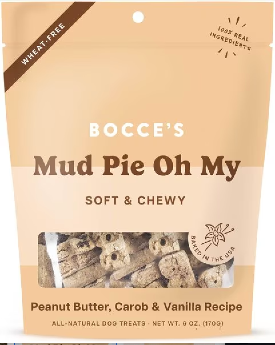 Bocce's Soft & Chewy Mud Pie Oh My Soft & Chewy 6 oz. – Healthy Pet Austin