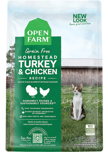 Open Farm Homestead Turkey & Chicken Grain-Free Cat – Healthy Pet Austin