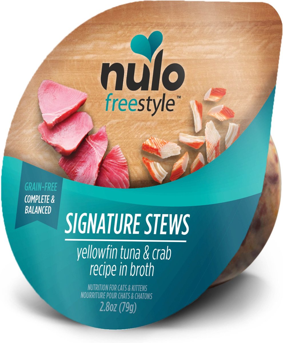 Nulo Mackerel Yellowfin Tuna & Crab Cat Stew – Healthy Pet Austin