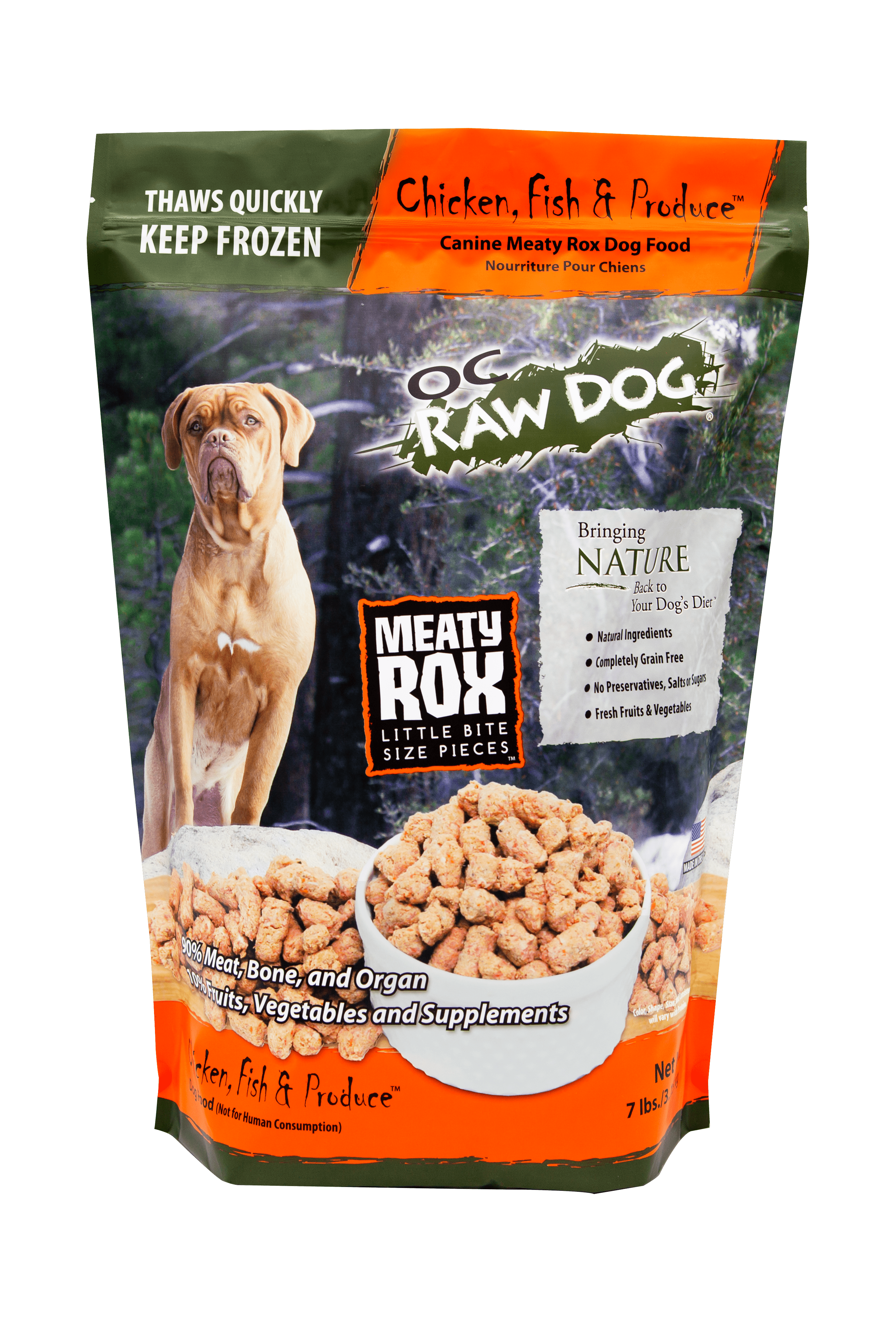 OC Raw Chicken Fish Produce Rox 7 Lb. – Healthy Pet Austin